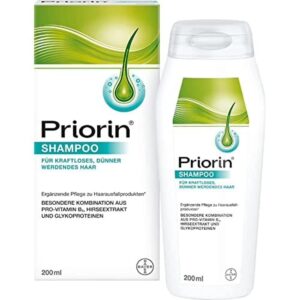 bayer priorin shampoo shampoo for hair loss dry and normal hair 200ml/6.8oz