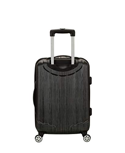 Rockland Melbourne Hardside Expandable Spinner Wheel Luggage, METALLIC, Carry-On 20"