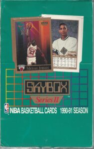 skybox 1990-91 basketball cards series 2 box