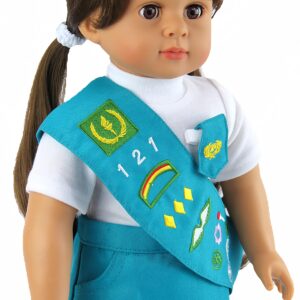 American Fashion World Girl Uniform for 18-inch Dolls| Premium Quality & Trendy Design | Dolls Clothes | Outfit Fashions for Dolls for Popular Brands