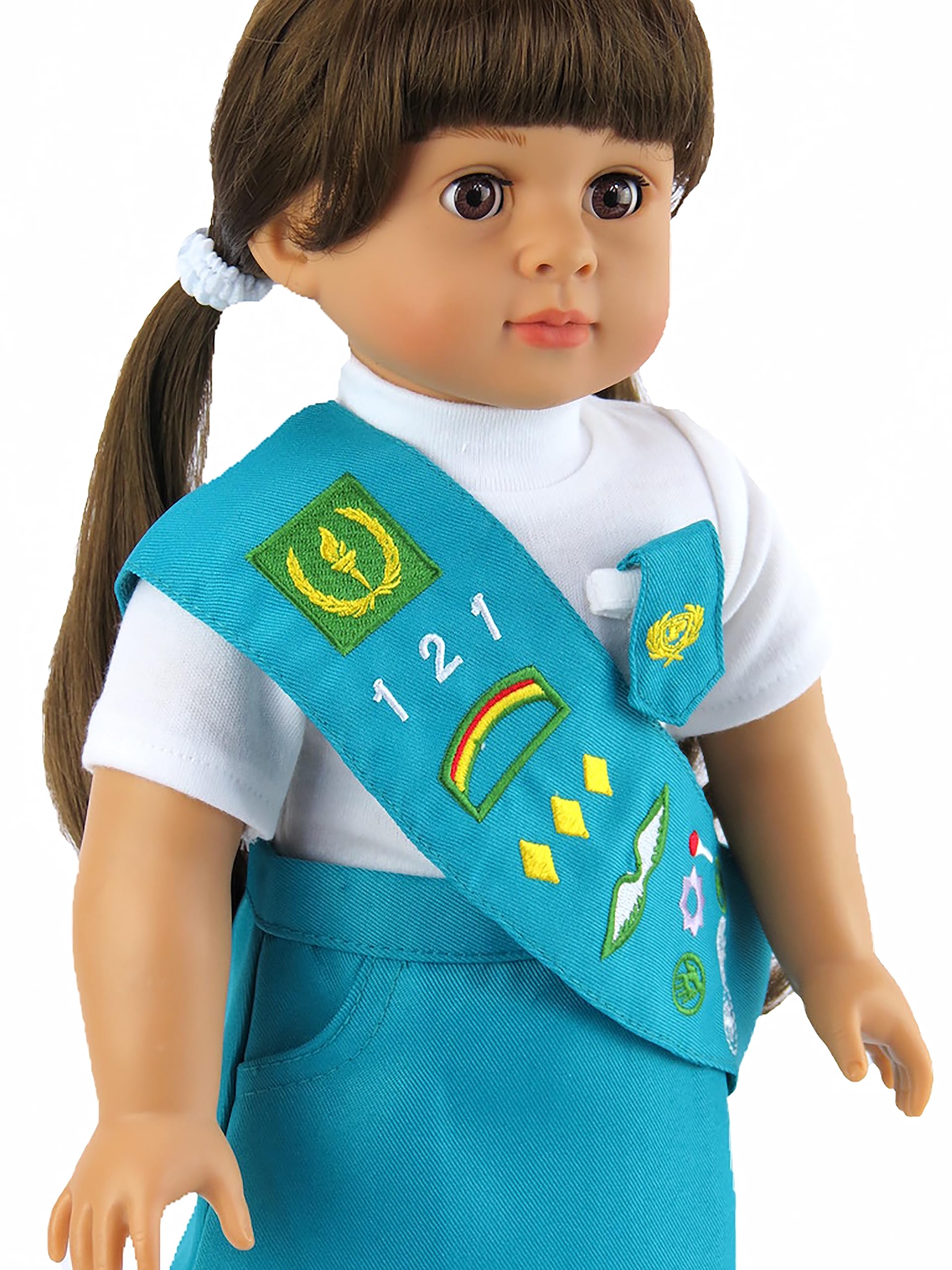 American Fashion World Girl Uniform for 18-inch Dolls| Premium Quality & Trendy Design | Dolls Clothes | Outfit Fashions for Dolls for Popular Brands