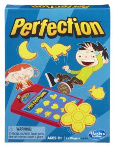 hasbro gaming perfection popping shapes and pieces game for kids ages 4 and up