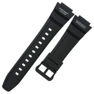 genuine replacement casio watch band black rubber strap #10431875 sgw-500 sgw-500h-1b