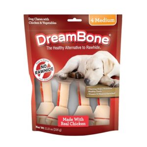 dreambone medium and large chews, treat your dog to a chew made with real meat and vegetables