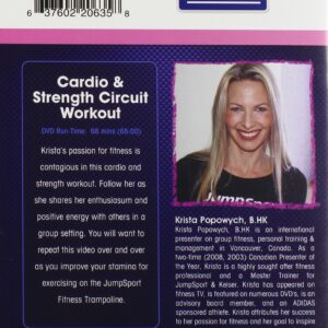 JumpSport Fitness Trampoline Cardio and Strength Workout DVD