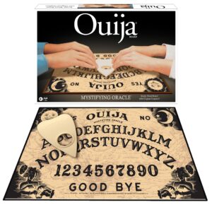 classic ouija with 1990s artwork by winning moves games, thick wood premium quality talking spirit board, for 2 or more players, ages 8 and up (1175)