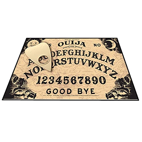 Classic Ouija with 1990s Artwork by Winning Moves Games, Thick Wood Premium Quality Talking Spirit Board, for 2 or More Players, Ages 8 and Up (1175)