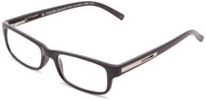 foster grant mens brandon glasses reading, shiny black/transparent, 50 mm us