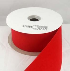 embassy red velvet christmas ribbon 2 1/2" - 25 yards - case of 12 rolls - 300 yards total