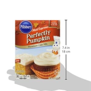 Pillsbury Moist Supreme Perfectly Pumpkin Premium Cake Mix, 15.25 Ounce