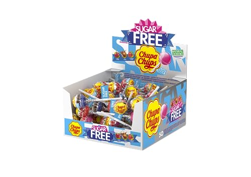 50 x Chupa Chups SUGAR FREE Lolly Assorted Flavours