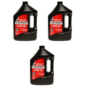 mercury marine 4-stroke 10w-30 outboard motor oil one gallon # 8m0078626