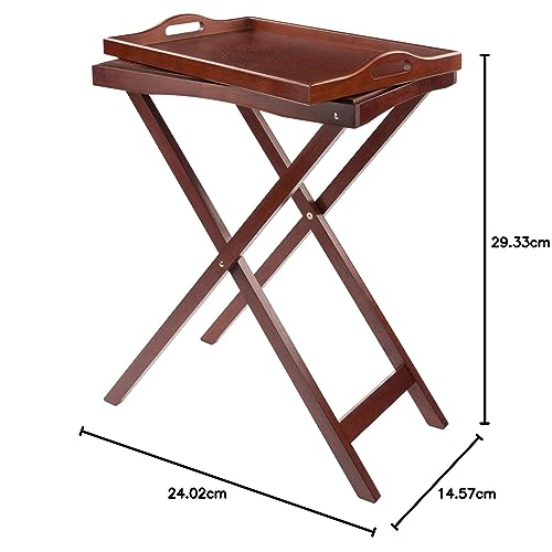 Winsome 94422 Folding Butler Tray Table, Antique Walnut