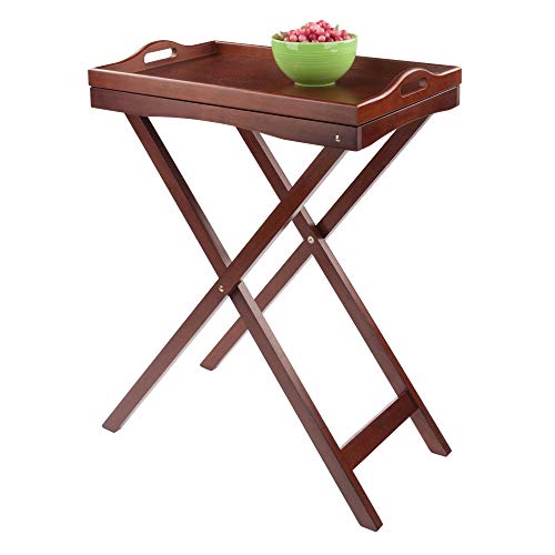 Winsome 94422 Folding Butler Tray Table, Antique Walnut