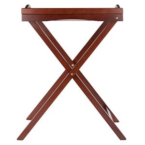 Winsome 94422 Folding Butler Tray Table, Antique Walnut