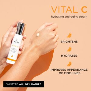 IMAGE Skincare, VITAL C Hydrating Serum, with Potent Vitamin C to Brighten, Tone and Smooth Appearance of Wrinkles, 1.7 Fl Oz (Pack of 1)