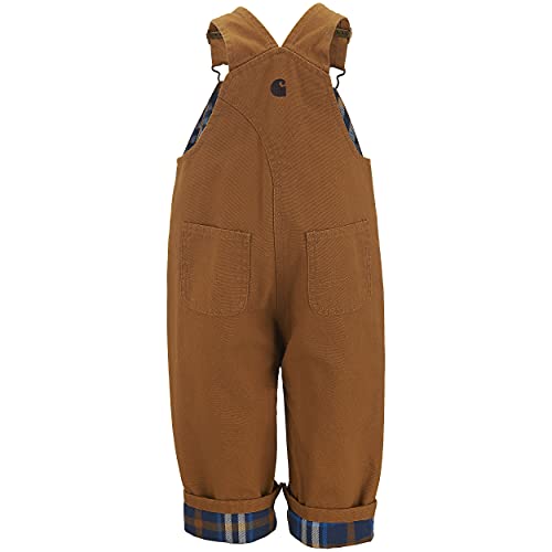 Carhartt Baby-Boys Washed Canvas Bib Overall, Carhartt Brown, 18 Months