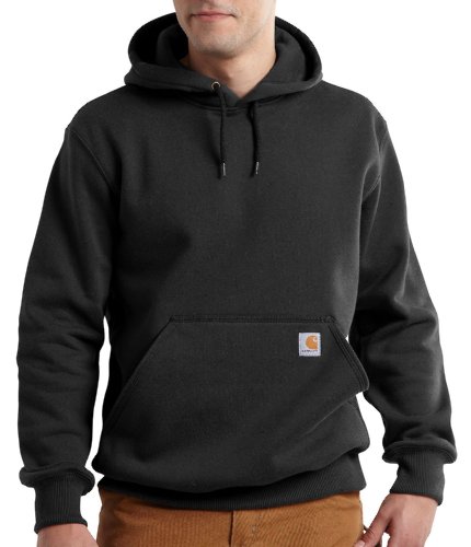 Carhartt Men's Rain Defender Loose Fit Heavyweight Sweatshirt, Black, X-Large