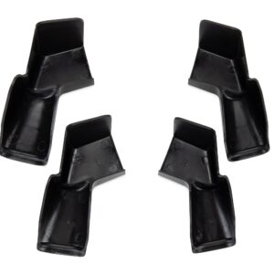 Camco 42323 Gutter Spout with Extension - Pack of 4, Black