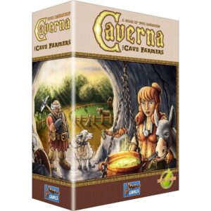 mayfair games the cave farmers board game (base game) cooperative farming game strategy game for adults and kids ages 12+ 1-7 players average playtime 30-210 minutes made by lookout games