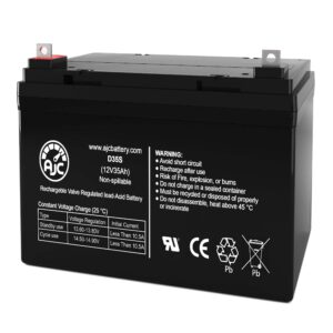 ajc battery compatible with pride mobility victory 10 sc610 sc710 12v 35ah mobility scooter battery