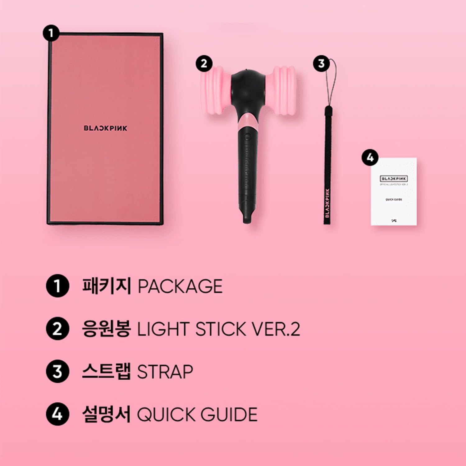 BLACKPINK OFFICIAL LIGHTSTICK VER.2 (+IDOLPARK Special BLACKPINK Photocards set)