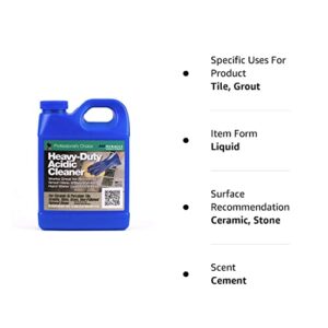 Miracle Sealants HDAC6QT Heavy Duty Acid Cleaner, 32 Fl Oz (Pack of 1), Clear