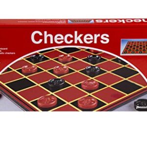 Pressman Checkers -- Classic Game With Folding Board and Interlocking Checkers, 2 Players