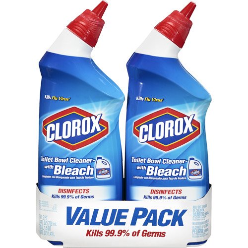 Clorox Toilet Bowl Cleaner with Bleach, 1.5 Pt - 2 pack