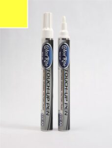 colorrite pen for chevrolet corvette automotive touch-up paint - yellow wheel paint waeq-5387-basf/r-m 225678 - all-inclusive package