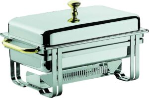 mepra chafing dish, silver