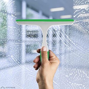 Window Cleaning Shower Glass Squeegee - 9.5Inch Small Squeegee for Shower Glass Door for Car Windshield Cleaner Tool Shower Door Window Cleaner - Mirror Cleaner Shower Squeegee for Tile with Good Grip