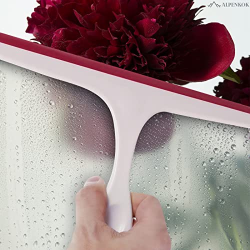 Window Cleaning Shower Glass Squeegee - 9.5Inch Small Squeegee for Shower Glass Door for Car Windshield Cleaner Tool Shower Door Window Cleaner - Mirror Cleaner Shower Squeegee for Tile with Good Grip