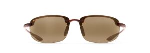 maui jim men's and women's hookipa polarized universal fit rimless reading sunglasses, tortoise/hcl® bronze, large, +1.5