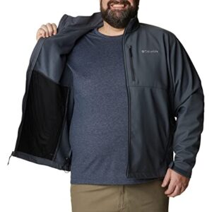 Columbia Men's Ascender Softshell Front-Zip Jacket, Graphite, Medium