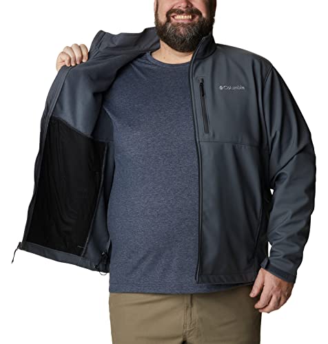 Columbia Men's Ascender Softshell Front-Zip Jacket, Graphite, Medium