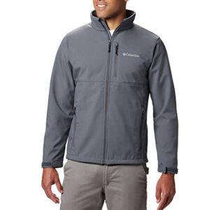 Columbia Men's Ascender Softshell Front-Zip Jacket, Graphite, Medium