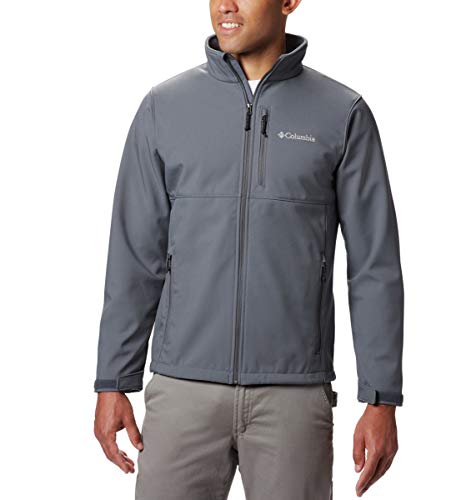 Columbia Men's Ascender Softshell Front-Zip Jacket, Graphite, Medium