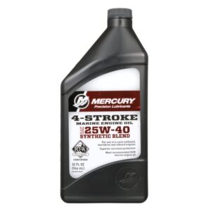 oem mercury 4-stroke fc-w sae 25w-40 synthetic blend engine oil one quart