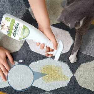 Amaziing Solutions Pet Stain and Odor Remover - Enzyme Cleaner, Pet Urine Odor Eliminator Spray - Floor & Carpet Cleaner Spray, Pet Deodorizers For Home, Fabric Spray W/Fresh, Clean Scent, 32oz Spray