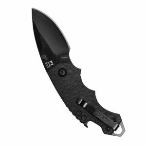 Kershaw 2.4" Pocket Knife with Black-Oxide Blade, Screwdriver, Bottle Opener - 2.8 oz