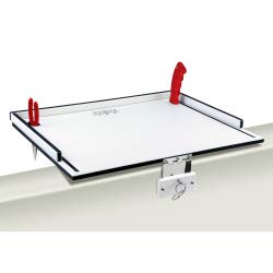 MAGMA Products, T10-310B Econo Mate Bait and Filet Table, White/Black, 20-Inch