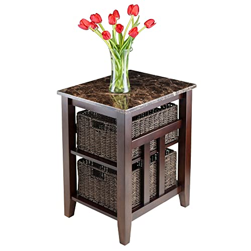 Winsome 76320 7632 Side Table, Brown, Each