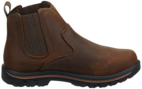 Skechers Men's Relaxed Fit Segment - Dorton Boot,Dark Brown,10.5 M US