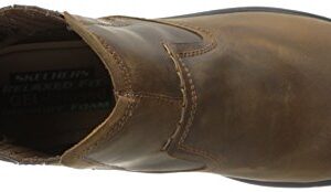 Skechers Men's Relaxed Fit Segment - Dorton Boot,Dark Brown,10.5 M US