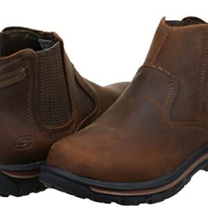 Skechers Men's Relaxed Fit Segment - Dorton Boot,Dark Brown,10.5 M US