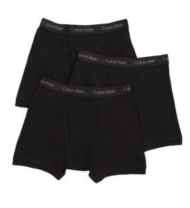 calvin klein men's cotton classic multi-pack boxer briefs, black 2021, large