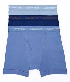 Calvin Klein Men's Cotton Classic Multipack Boxer Briefs, White/Black/Grey, Small