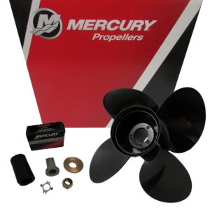 mercury spitfire 4-blade aluminum propeller prop 12.5 x 19p 75-125hp 488m8026600