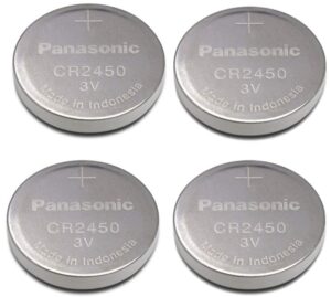 panasonic cr2450 cr 2450 lithium 3v battery [ pack of 4 ]